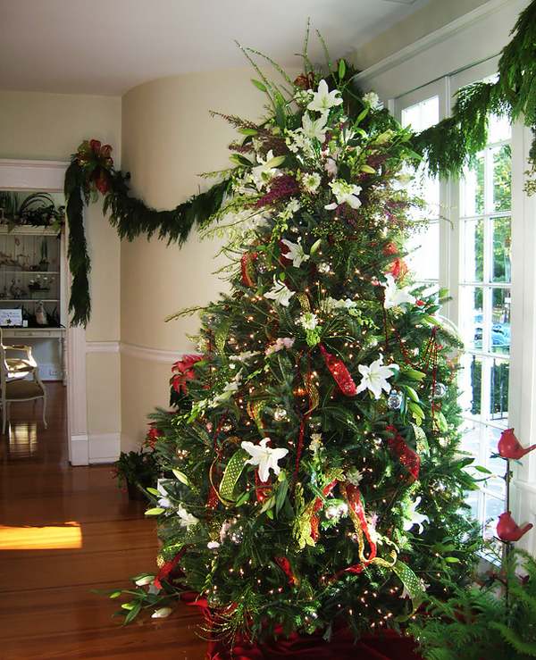 10 Idee Per Decorare Lalbero Di Natale Con I Fiori Fito